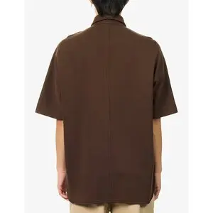 Givenchy Embroidered-logo Short-sleeve Cotton-blend Shirt