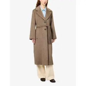 Max Mara Brushed Wool-blend Coat
