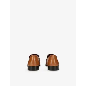 Chloé Letti Brand-plaque Leather Loafers