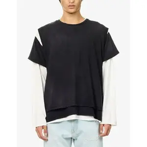 FOUND Triple Layer Long-sleeve Cotton-blend T-shirt