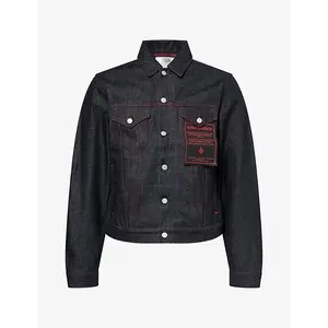 Acne Studios Re-edition Distressed Denim Jacket Xxl/xxxl - Mid Blue