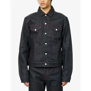 Acne Studios Re-edition Distressed Denim Jacket Xxl/xxxl