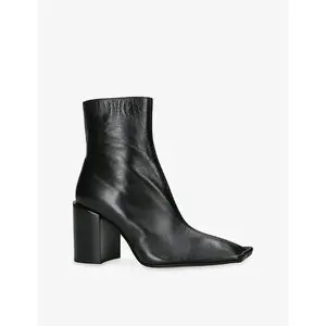 MAISON MARGIELA Piped-trim Leather Ankle Boots
