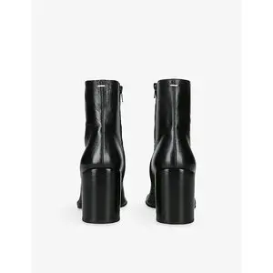 MAISON MARGIELA Piped-trim Leather Ankle Boots