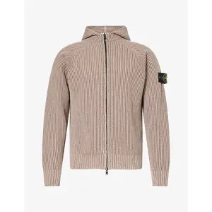 Stone Island Reversible Full-zip Wool Cashmere Hoody - Biscuit