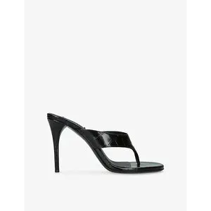 AZZEDINE ALAIA Infra 90 Leather Heeled Sandals