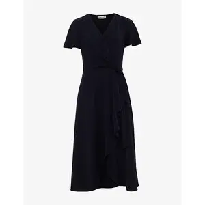 PHASE EIGHT Julissa Wrap-front Woven Midi Dress