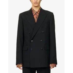 Dries Van Noten Barry Double-breasted Wool Blazer