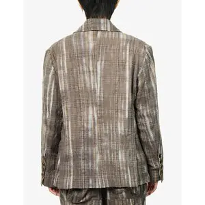VIVIENNE WESTWOOD Achilles Wreck Check Wool Jacket