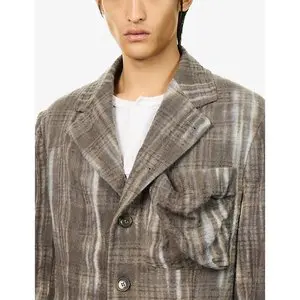 VIVIENNE WESTWOOD Achilles Wreck Check Wool Jacket