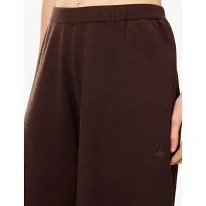 THE COUTURE CLUB Compact Barrel-leg Knitted Jogging Bottoms
