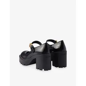 Prada Buckled Leather Heeled Pumps