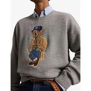 Polo Ralph Lauren Bear Crew Neck Wool Knit Jumper