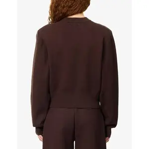 THE COUTURE CLUB Compact Sculptural-button Knitted Cardigan