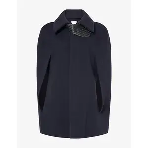 Bottega Veneta Intrecciato Wool And Cashmere Cape