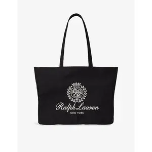 Polo Ralph Lauren Crest-embroidered Cotton-canvas Tote Bag