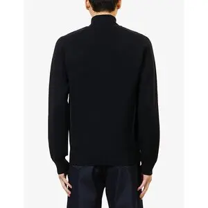 Orlebar Brown Lennard Half-zip Ribbed Merino-wool Jumper Xxl