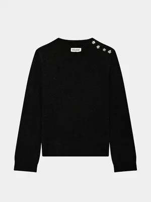 Zadig&Voltaire Cara Sweater 100% Cashmere - Black