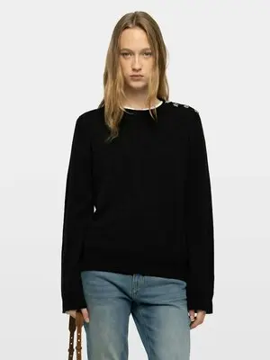Zadig&Voltaire Cara Cashmere Sweater - Black