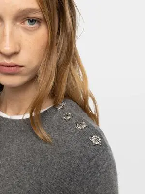 Zadig&Voltaire Cara Sweater 100% Cashmere - Medium Grey