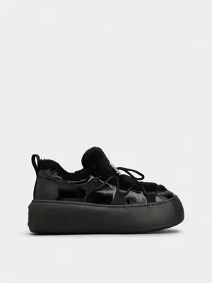 ROGER VIVIER Viv' Up Sneakers In Patent Leather