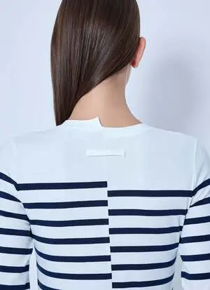JEAN PAUL GAULTIER Striped Crewneck Long-sleeve Top