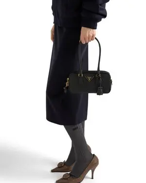 Prada Saffiano Leather Top-handle Mini-bag - Black