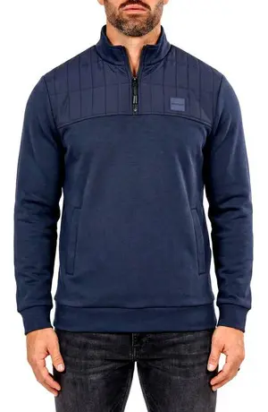 MACEOO Mercerized Cotton Quarter Zip Pullover