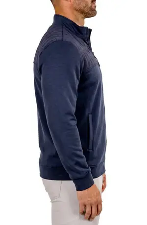 MACEOO Mercerized Cotton Quarter Zip Pullover
