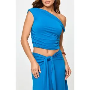 L*Space Moonlit Asymmetrical Cover-up Top - Abyss
