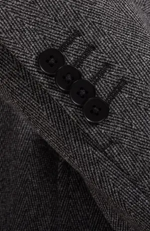 Bugatchi Three Button Blazer With Bib