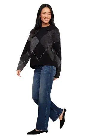 Karen Kane Argyle Sweater