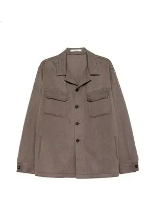 Tagliatore Button-up Patch-pocket Coat - Brown