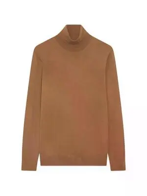 LARDINI Fine-knit Turtleneck Sweater - Brown