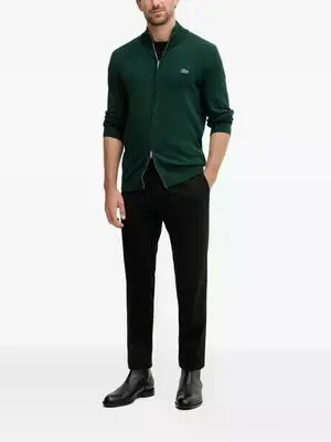 Lacoste Zip-up Logo-patch Cardigan
