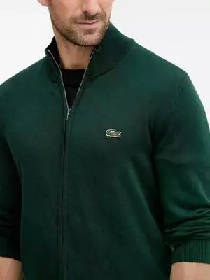 Lacoste Zip-up Logo-patch Cardigan
