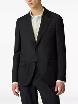 LARDINI Glen-check Peak-lapel Blazer