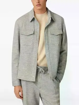 LARDINI Easy Wear Padded Shirt Jacket