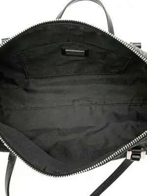 Fendi 2000-2010 Micro Zucchino Canvas Bauletto Handbag
