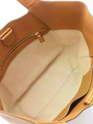 Prada 2010 Logo Leather Tote Bag