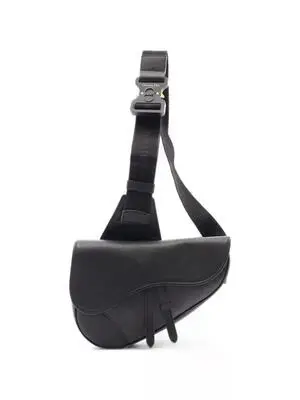 Dior 2010s Saddle Body Bag - Black