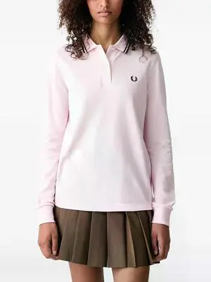 Fred Perry Long-sleeve Polo Shirt - Pink