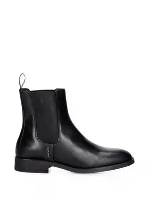 Gant Elasticated-side Leather Ankle Boots - Black