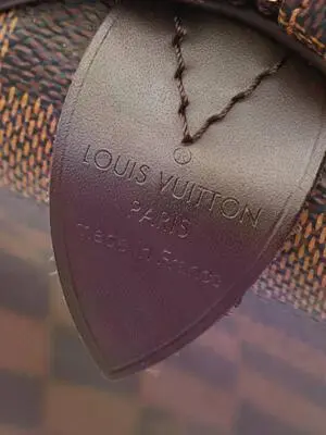 LOUIS VUITTON 2012 Damier Ebene Speedy 35 Travel Bag
