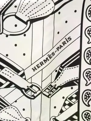 Hermès 2010s Sangles En Zigzag Scarf