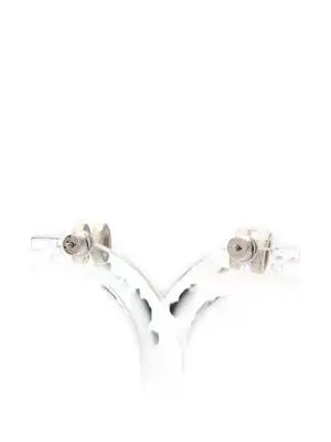 Hermès 2010s Mini Pop H Earrings - Silver