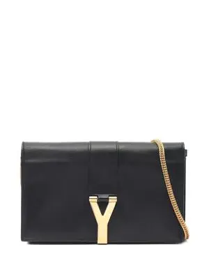 Saint Laurent 2000s Classic Y-chain Clutch Bag - Black