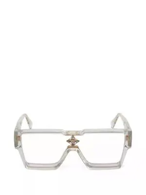 LOUIS VUITTON 2021 Cyclone Square-frame Glasses - Neutrals