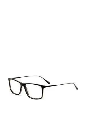 John Varvatos Tortoiseshell-effect Rectangle-frame Glasses - Brown