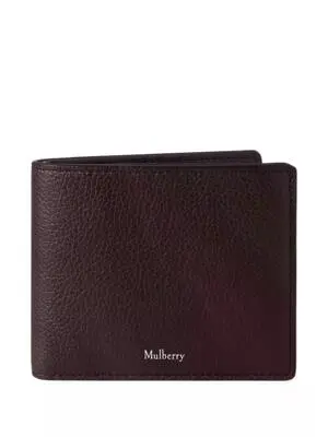 Mulberry 8 Card Grained Leather Wallet - Brown
